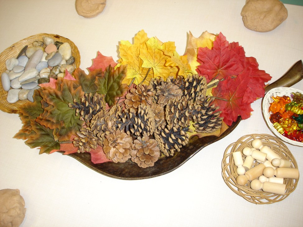 Autumn Playdough Provocations | The Curious Kindergarten