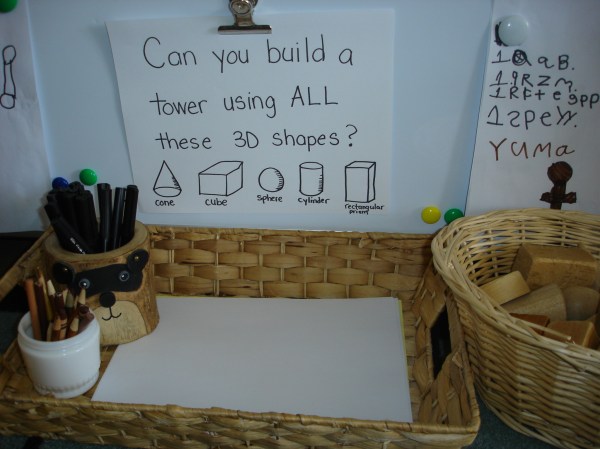 3D Shape Challenge | The Curious Kindergarten